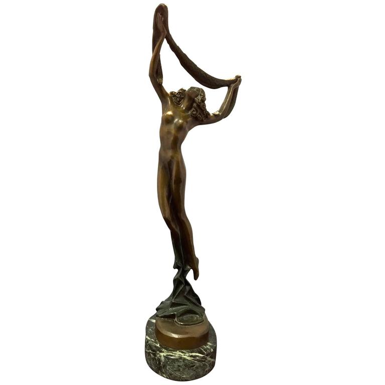 Wonderful Art Deco Bronze Statue D.H. Demetre Chiparus at 1stDibs