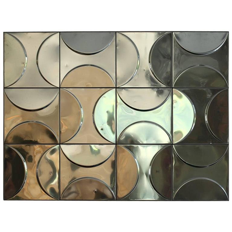 1970s Wall Panel with Kinetic Decoration at 1stDibs