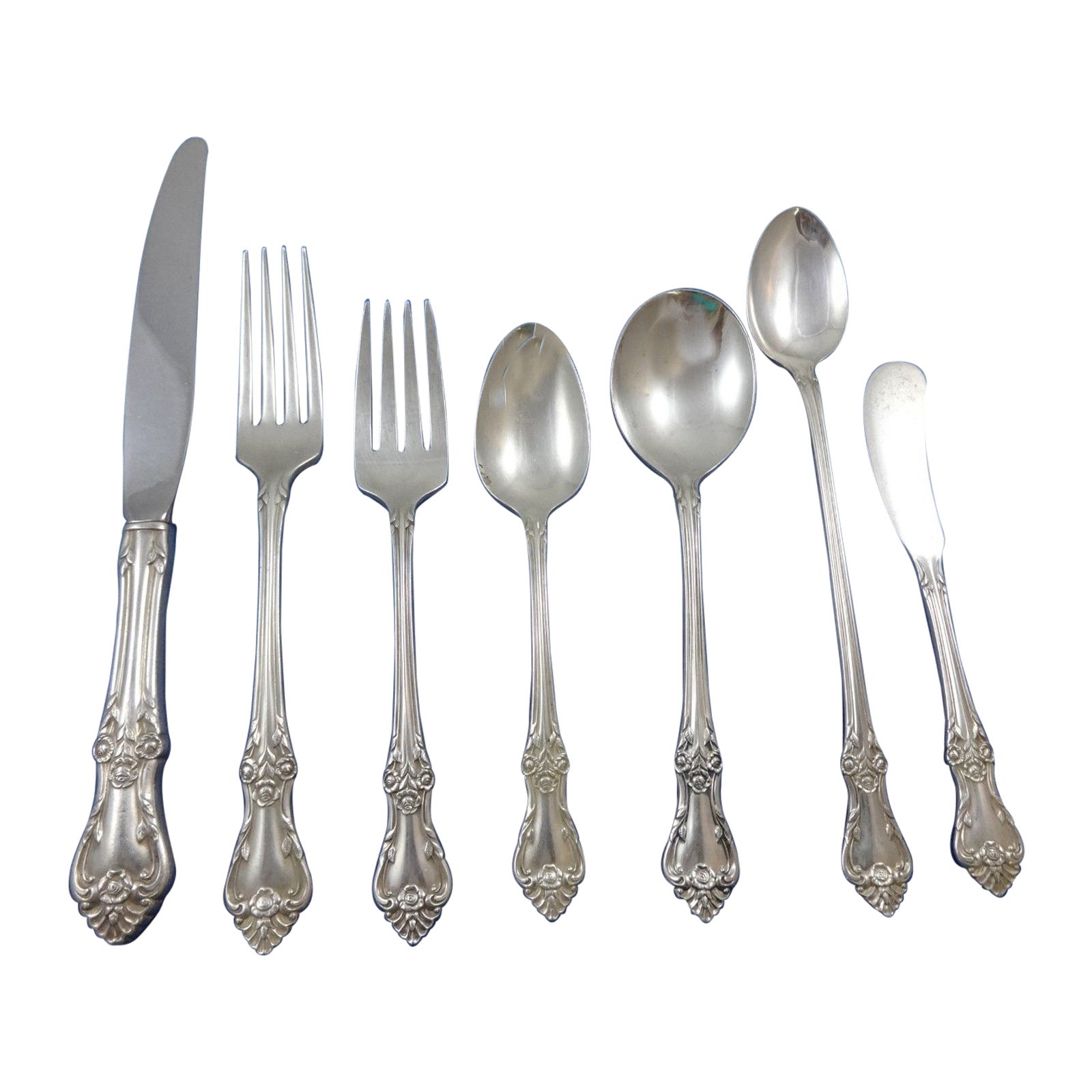 Coronation by Community Silver Plate Vintage Flatware Set for 8 Service ...