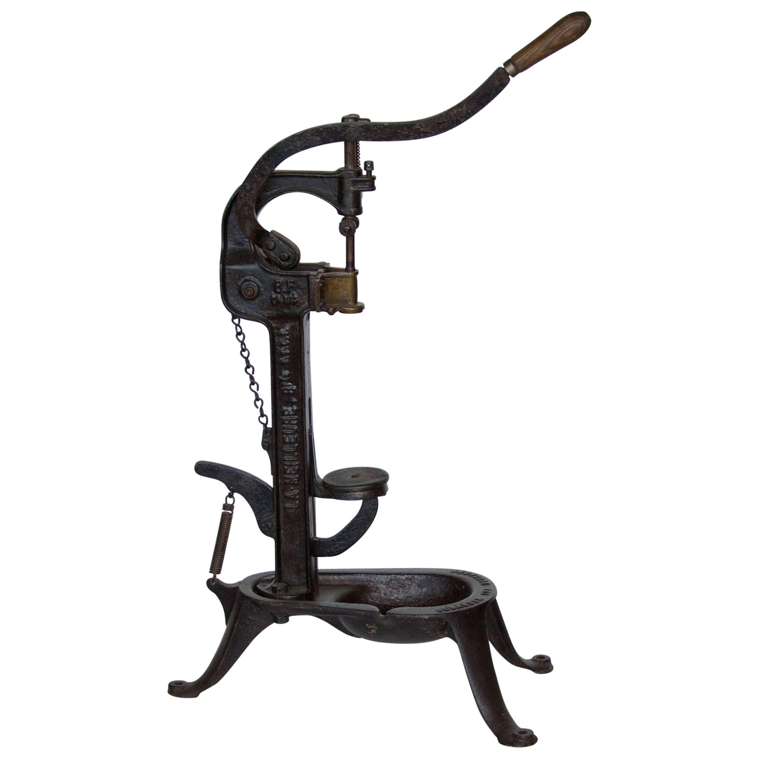 Vintage French Wine Corker at 1stDibs | vintage wine corker, antique ...