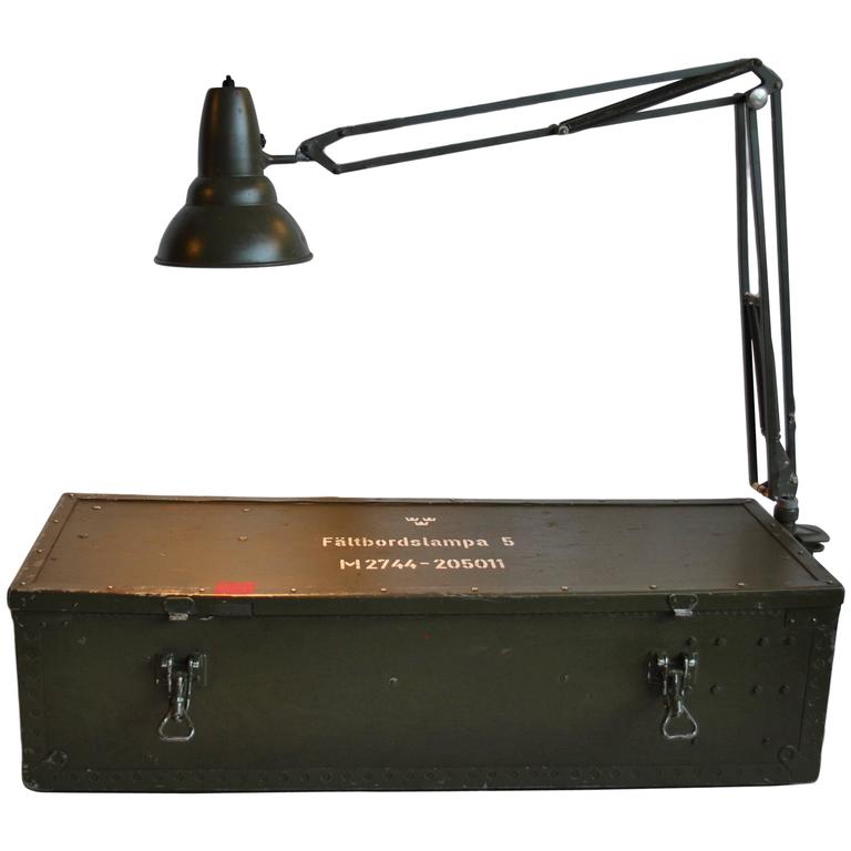 Swedish Military Field Lamp, 1962 at 1stDibs