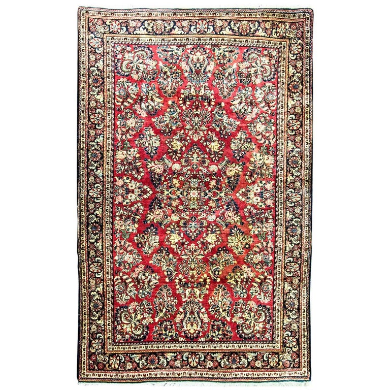 Persian Sarouk, Example Of Fine Rug at 1stDibs