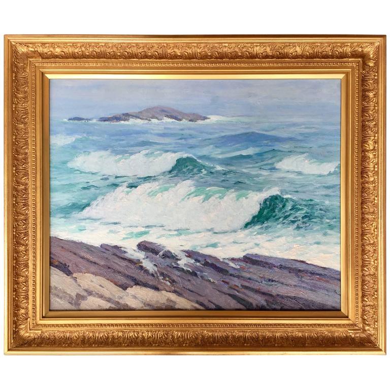 "Crashing Waves in Maine" by George J. Stengel at 1stDibs