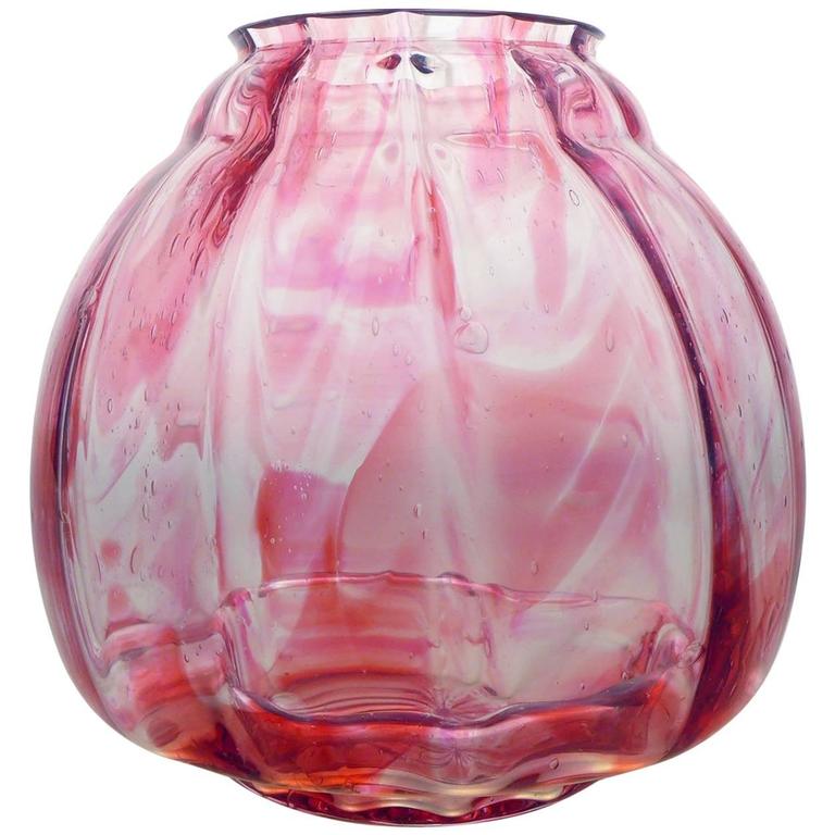 Art Deco Glass Vase For Sale At 1stdibs