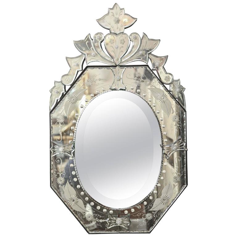 Small Octagon Venetian Style Wall Mirror For Sale at 1stDibs | small ...