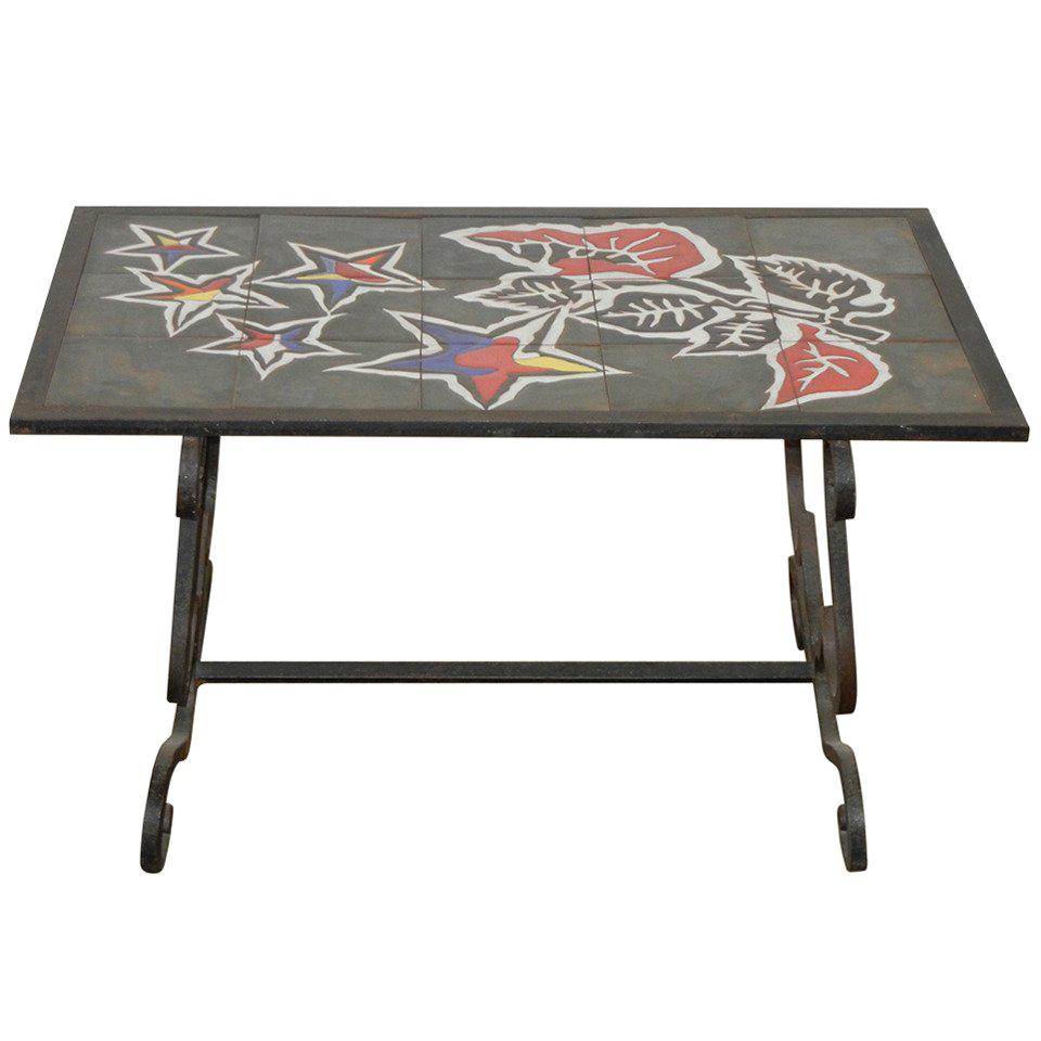 Jean Lurcat Tile Top Table at 1stDibs