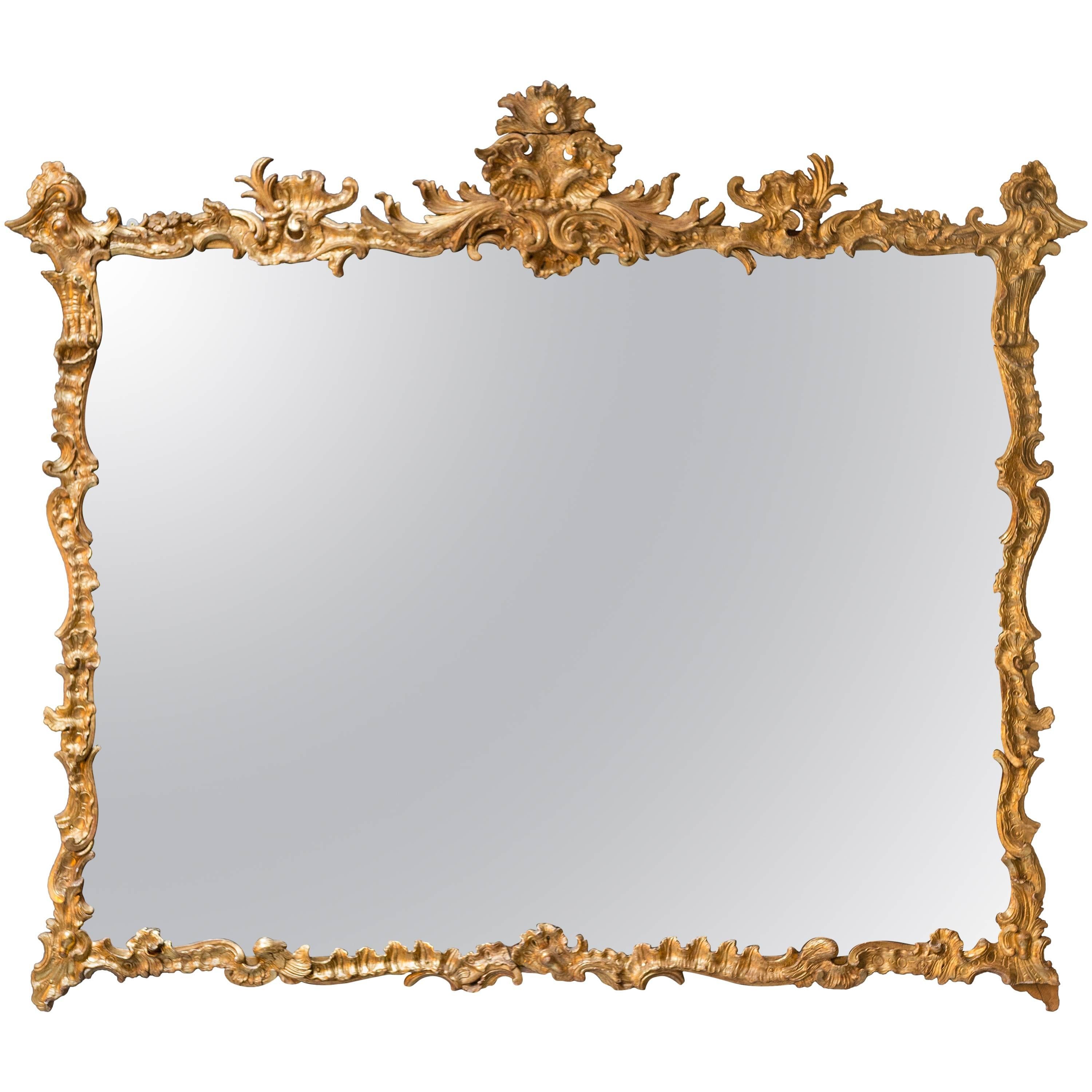 Large Italian Rococo Mirror at 1stDibs