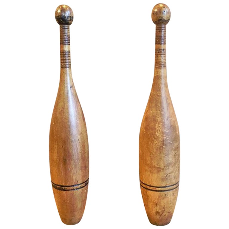 Vintage Juggling Pins at 1stDibs