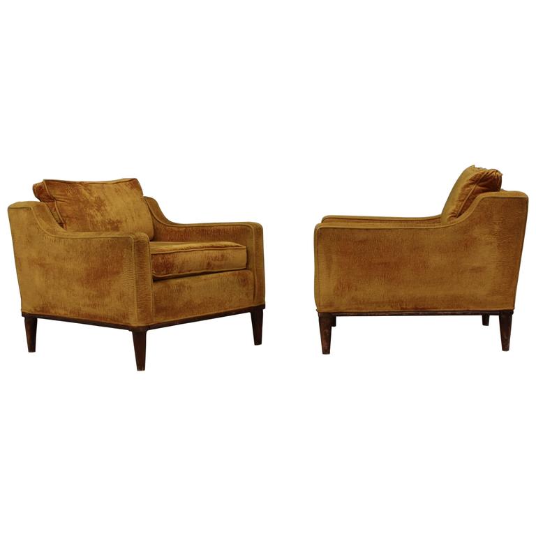 Mid-Century Modern Low Back Lounge Chairs at 1stDibs