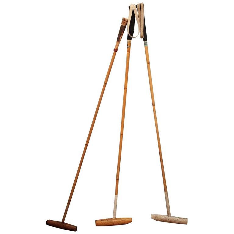 Vintage Set of Polo Mallets at 1stDibs