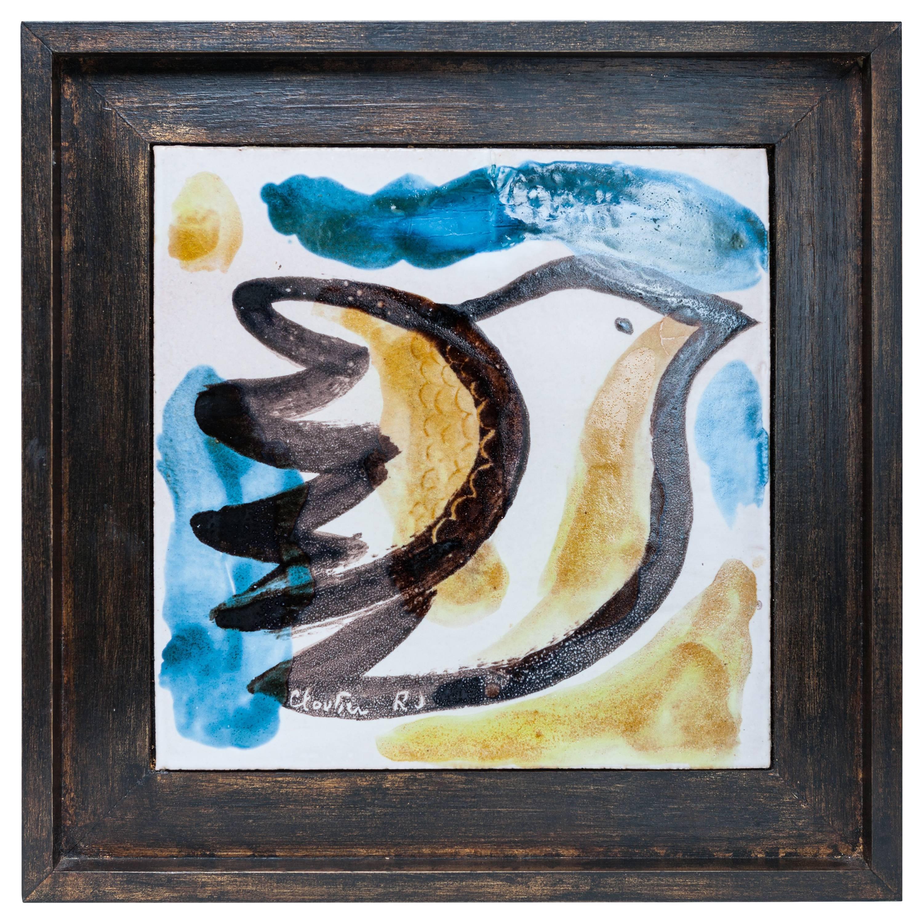 Robert and Jean Cloutier Ceramic Tile, circa 1960, France at 1stDibs