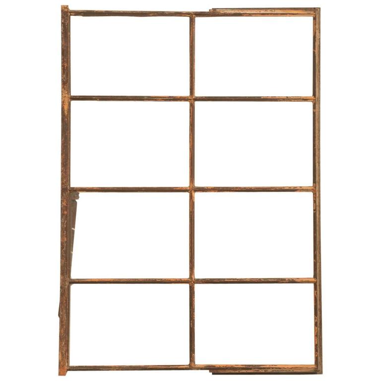 Large Antique American Industrial Metal Casement Window at 1stdibs