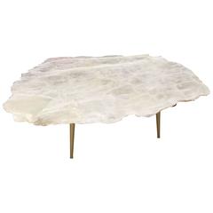 Mesmerizing Selenite Coffee Table For Sale at 1stDibs