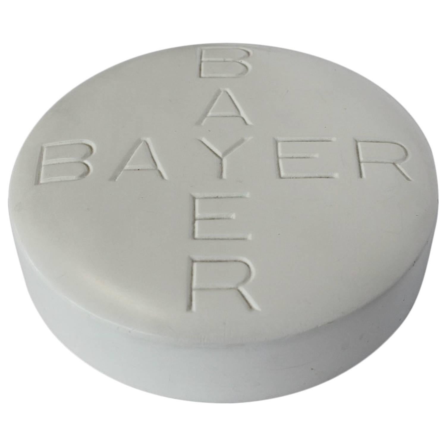 1950s Over Sized Bayer Pill Advertising Sign For Sale at 1stDibs ...