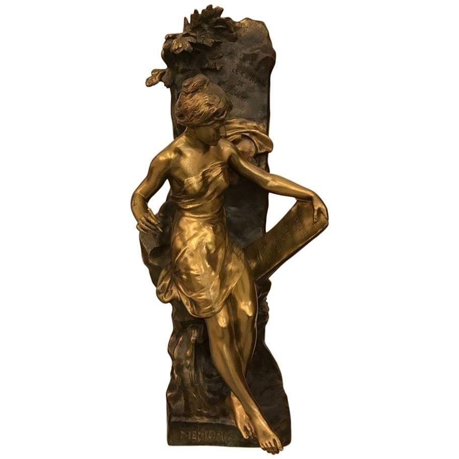 Bronze Sculpture "Memoria" Signed by Emile Louis Picault at 1stDibs