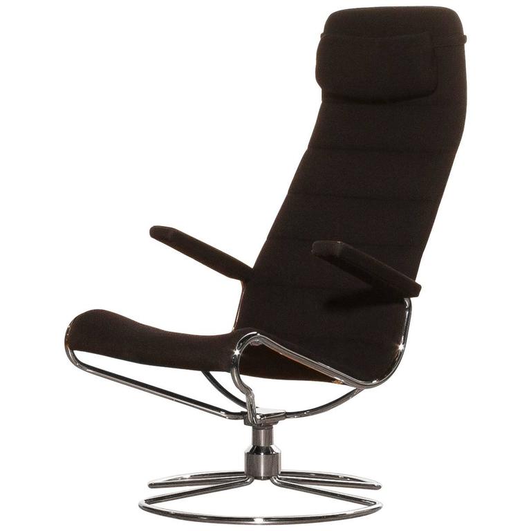 1980s, Black 'Minister' Chair by Bruno Mathsson at 1stDibs | 1980s ...