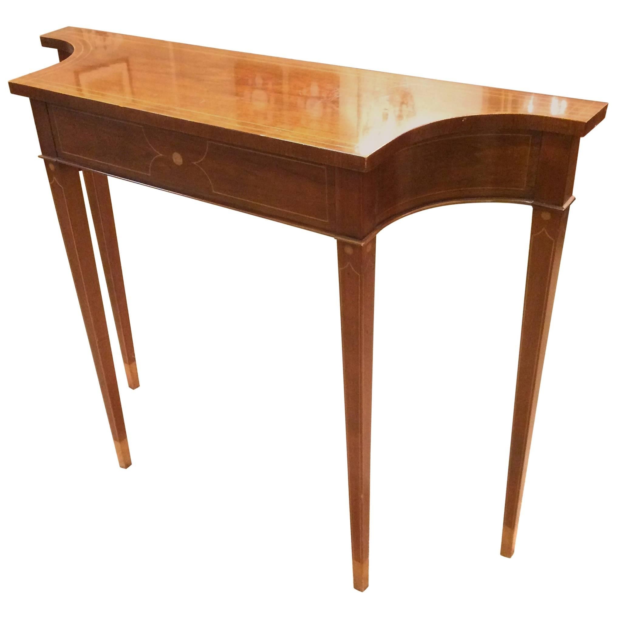 Beautiful Narrow Neoclassical Console Table by Baker at 1stDibs