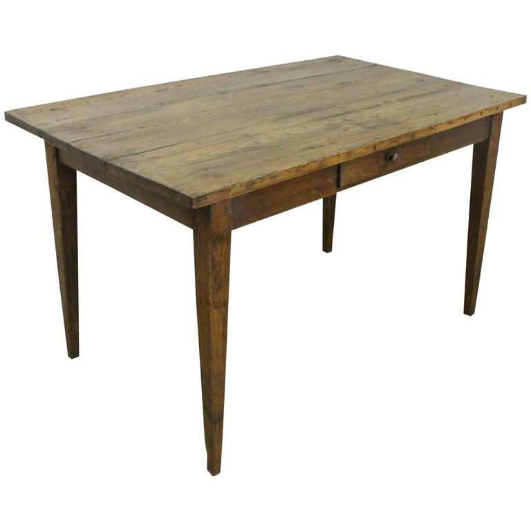 Antique French Pine Writing Table at 1stDibs