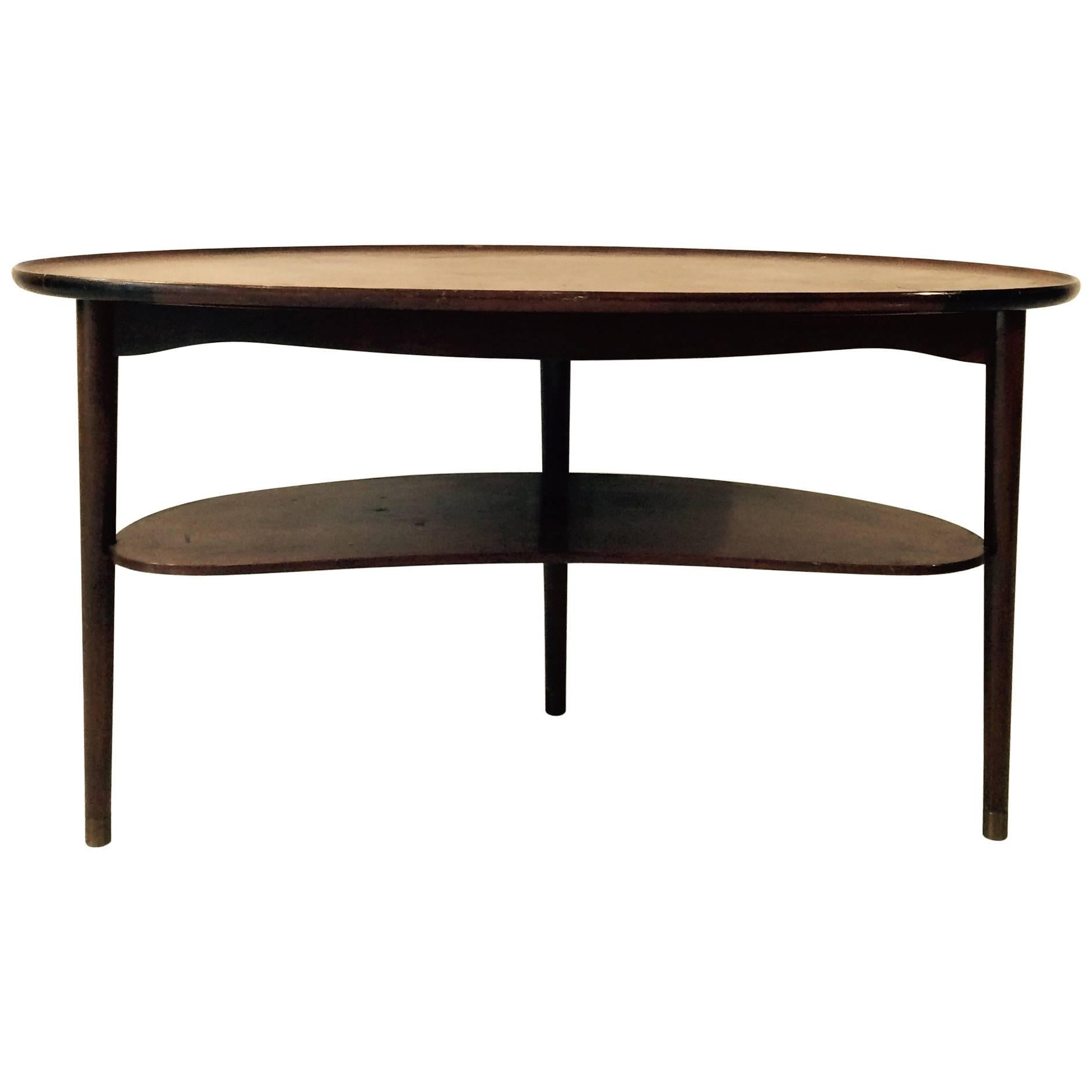 Danish Wood Bean Table, 1940 For Sale at 1stDibs