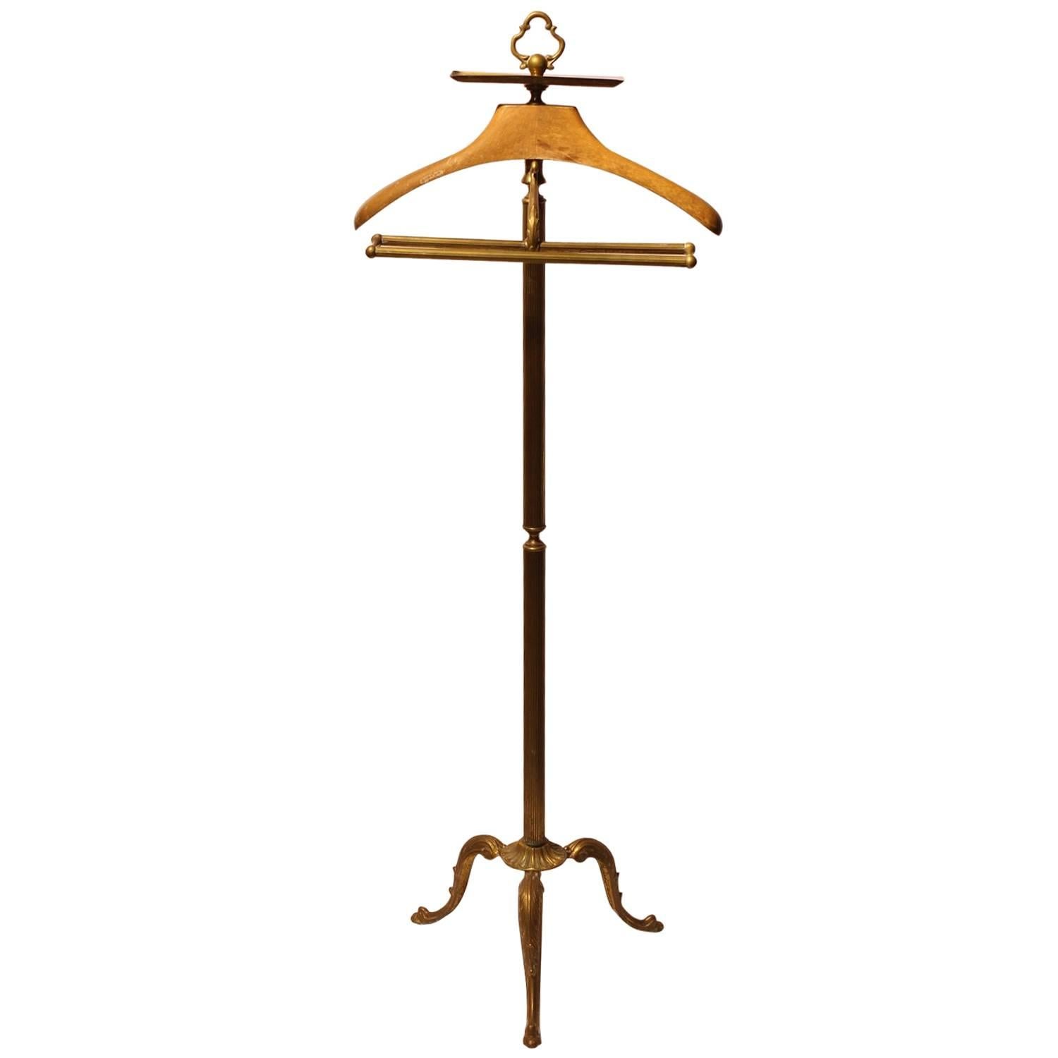 Stylish 1930s, Italian Gentleman's Brass Valet at 1stDibs