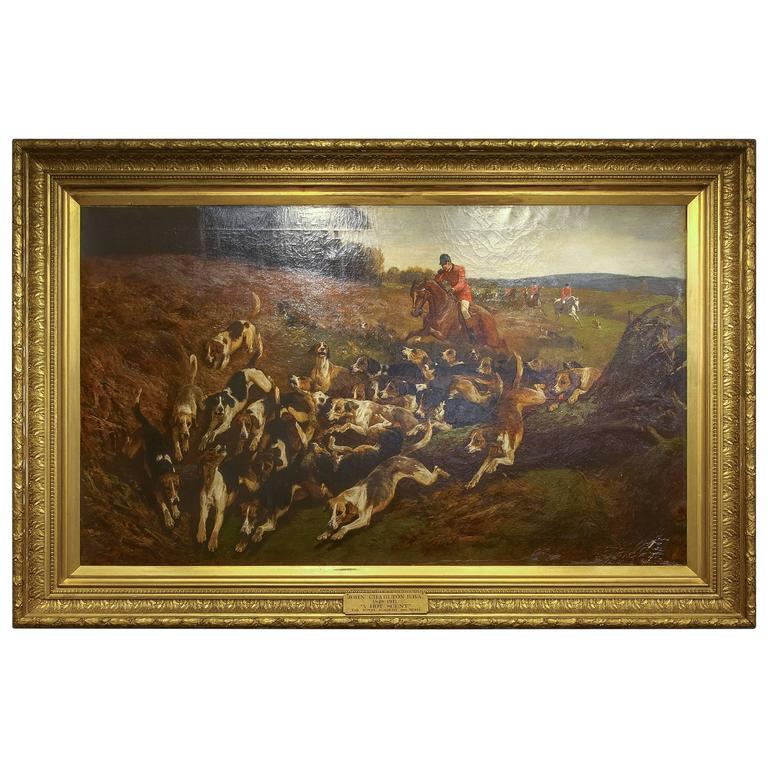 19th Century Oil on Canvas by John Charlton at 1stDibs