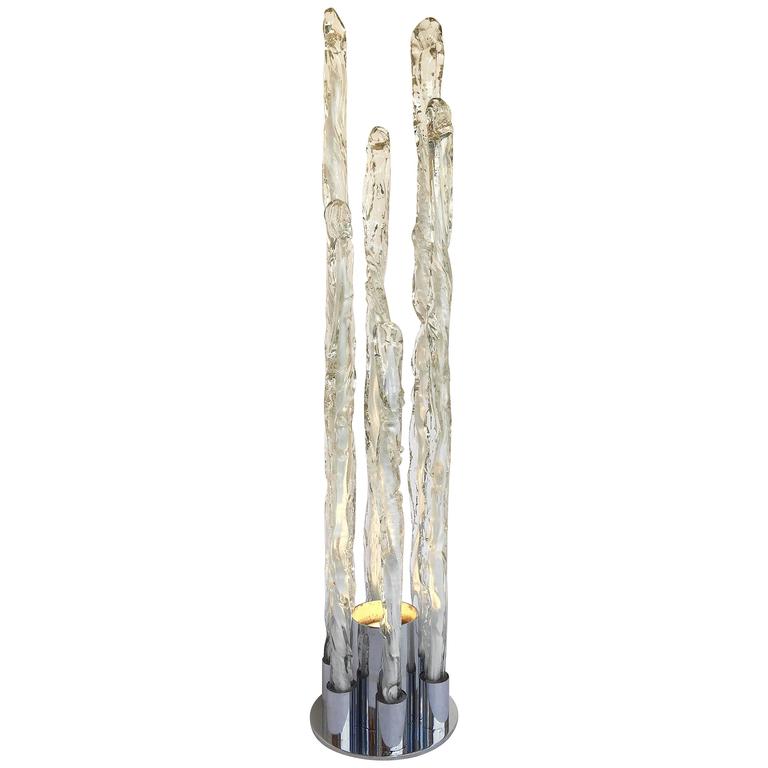 Floor Lamp Stalagmite by Mazzega Murano, Italy, 1970s at 1stDibs