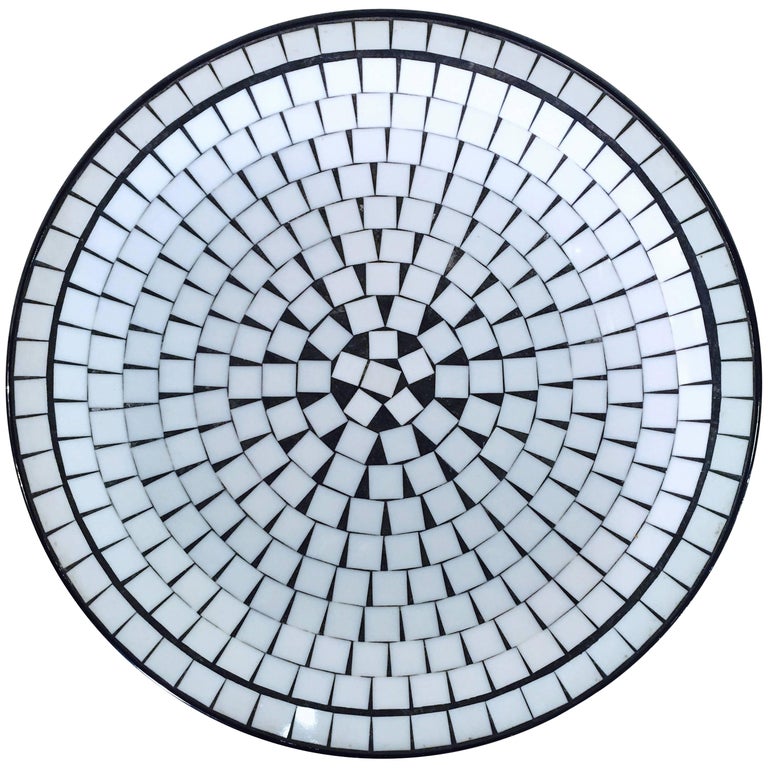 Large-Scale Danish Tile Mosaic Plate or Centerpiece For Sale at 1stDibs