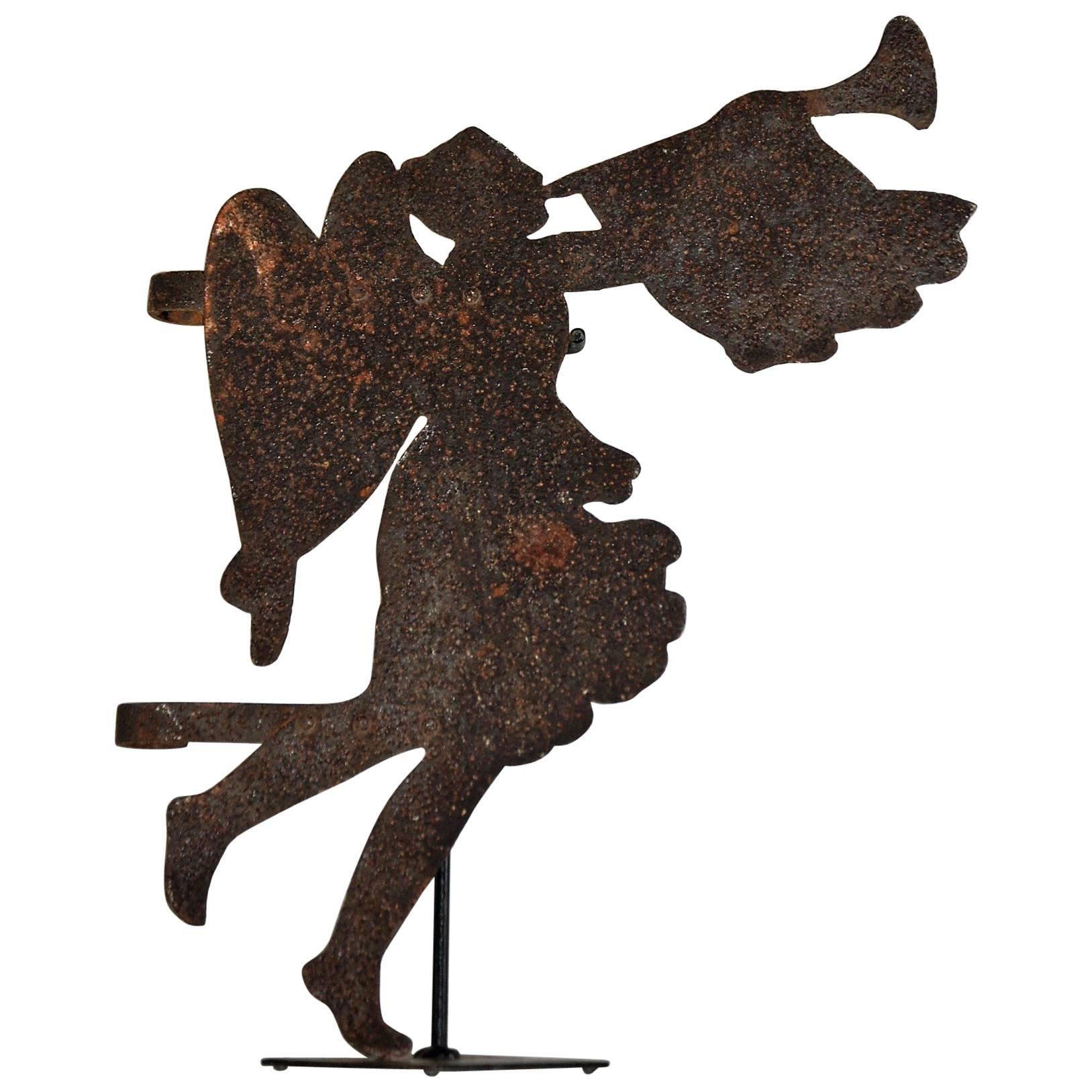 19th Century Silhouette Angel Weathervane at 1stDibs