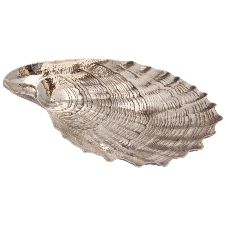 Aesthetic Movement, Style Rare, Unusual, Large Sterling Silver Oyster ...