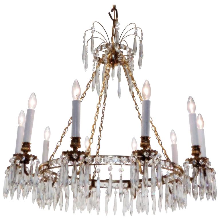 Continental Ten-Light Chandelier at 1stDibs
