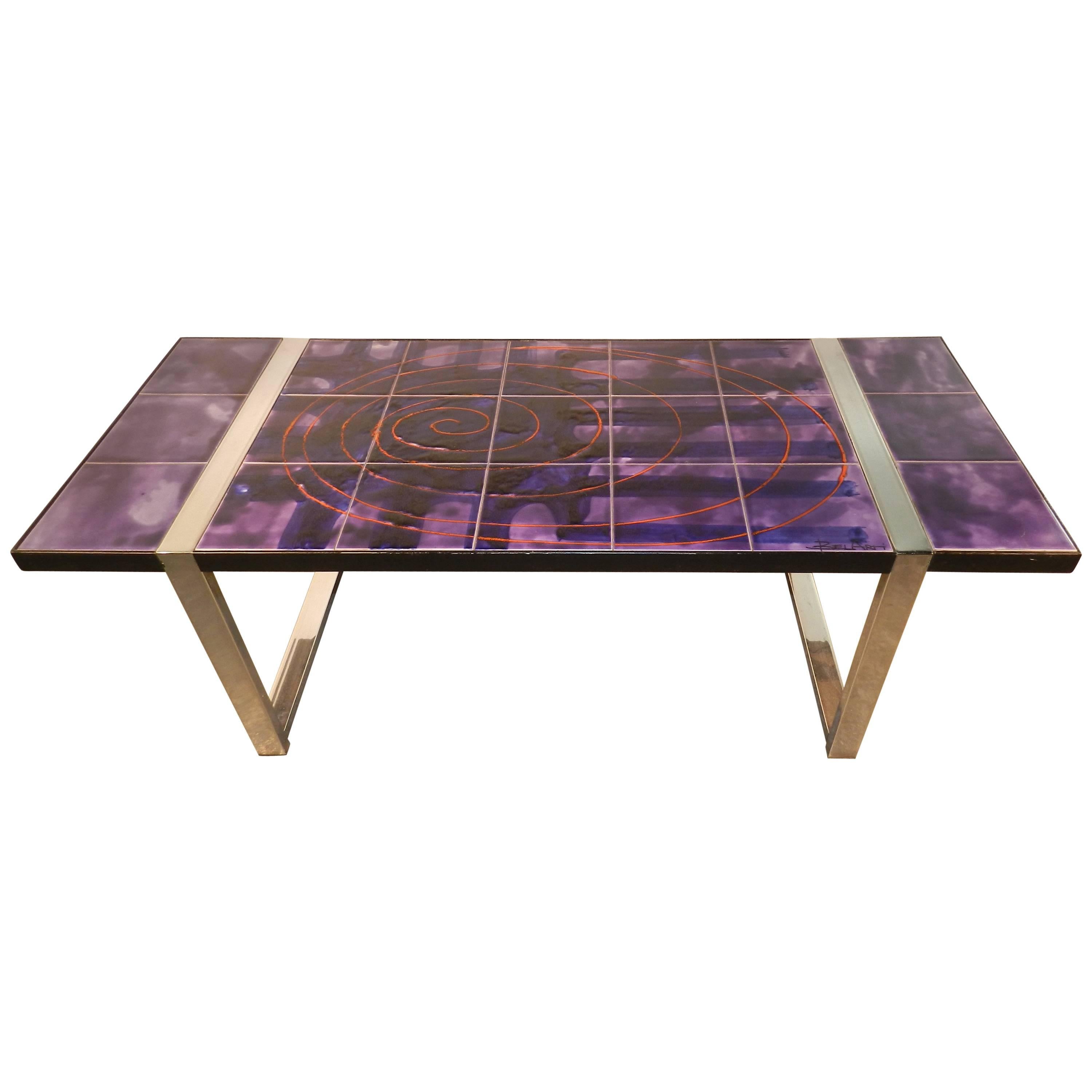 1960s Tile Top Coffee Table By Juliette Belarti at 1stDibs | juliette ...
