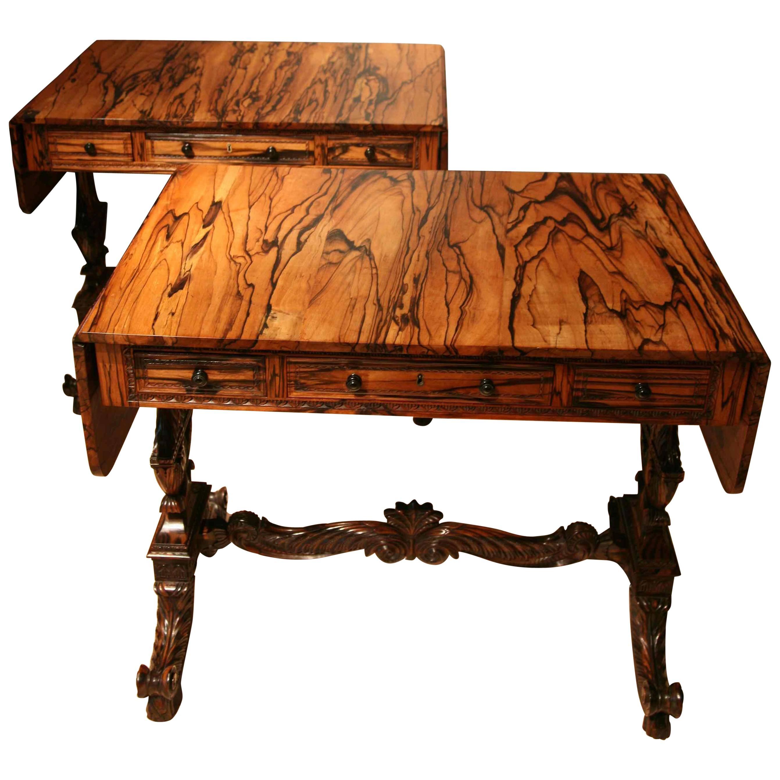 Important Pair of Coromandel Wood Sofa Tables Ceylon, circa 1830 For ...