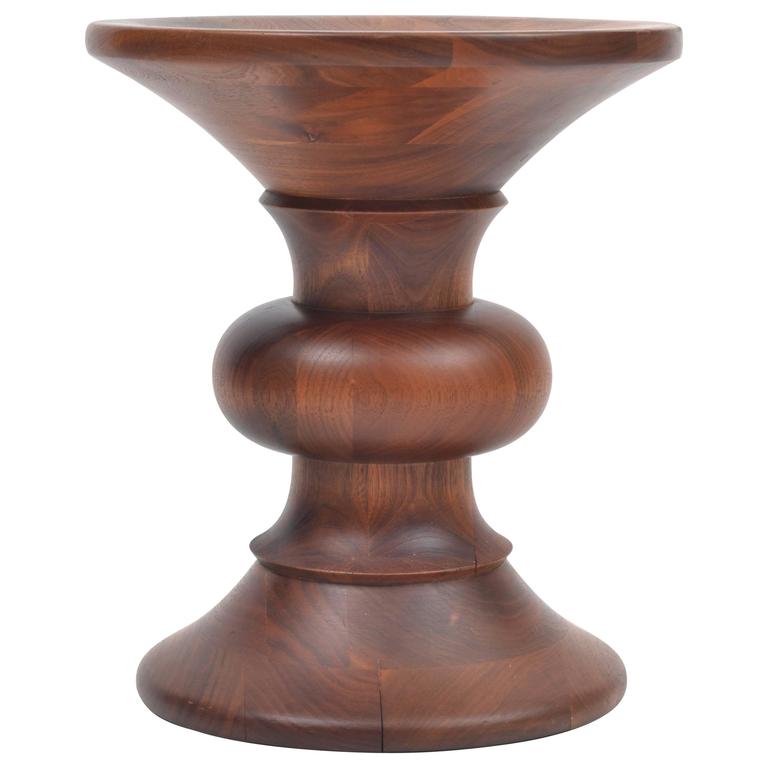 Vintage Eames Walnut Time Life Stool Model B, circa 1960s For Sale at ...