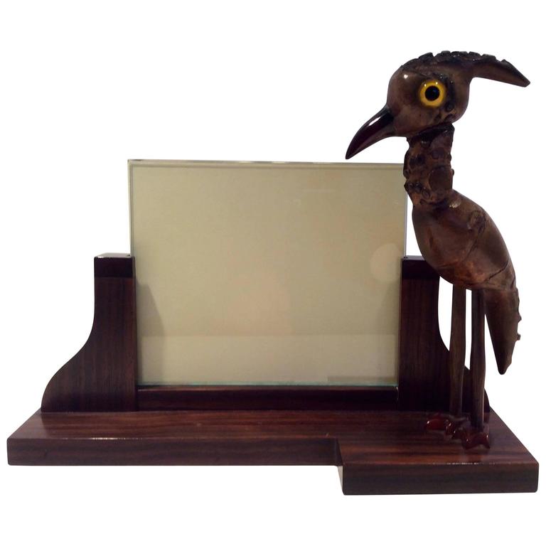 Art Deco Yz Nut Bird Photo Frame at 1stDibs