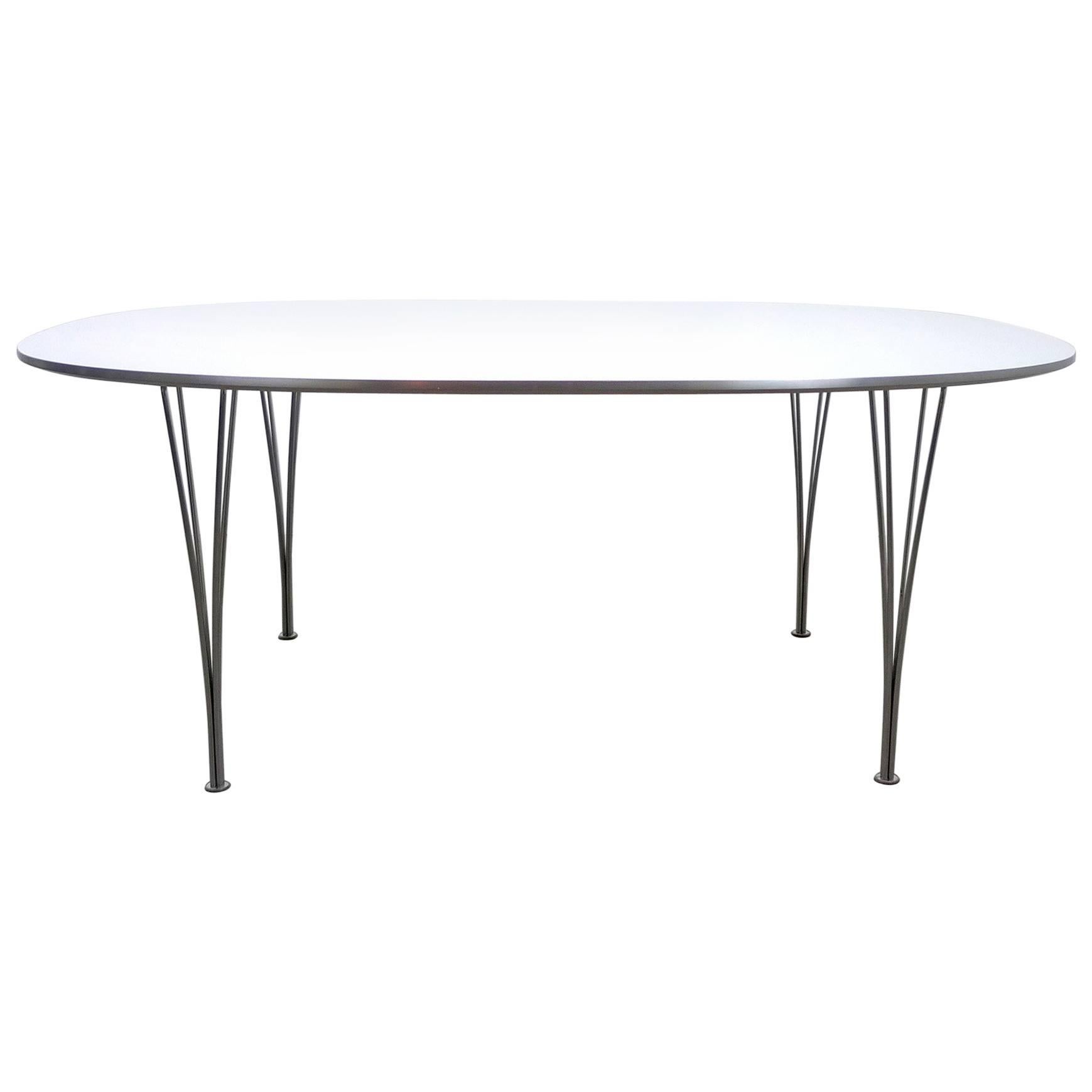 Super Elliptical Table by Piet Hein and Bruno Mathsson for Fritz Hansen ...