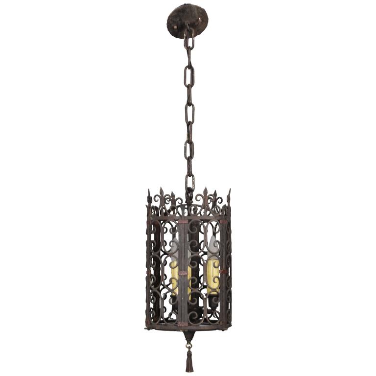 1920s Spanish Revival Pendant Light at 1stDibs