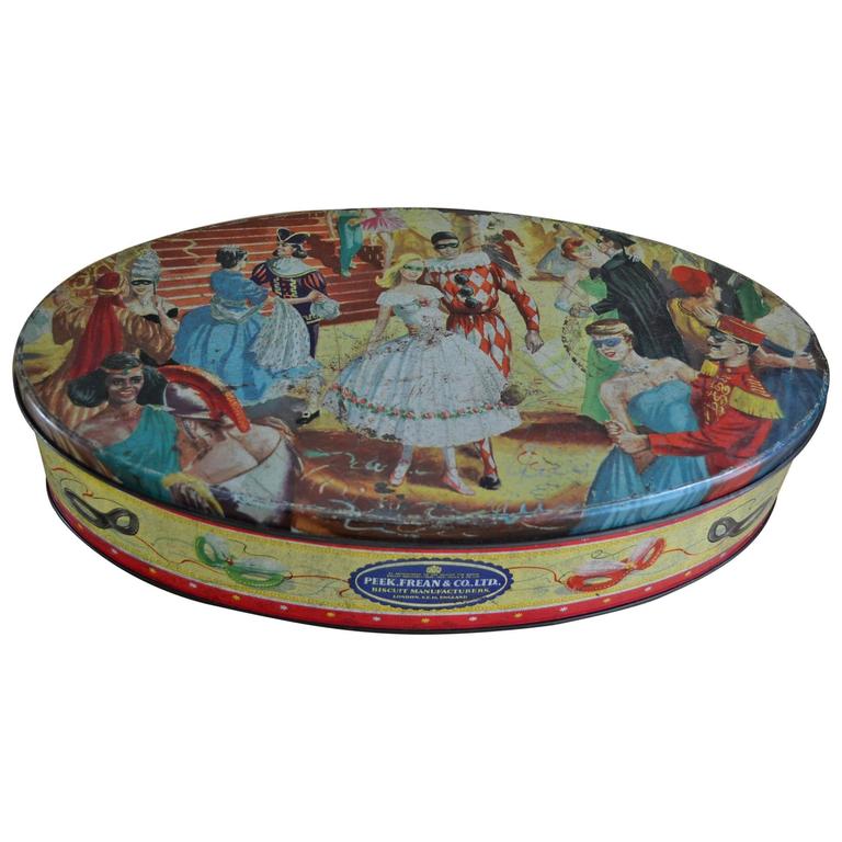 Collection of British Vintage Biscuit Tins at 1stdibs