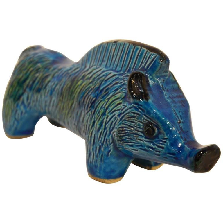 Italian Bitossi Boar Ceramics at 1stDibs