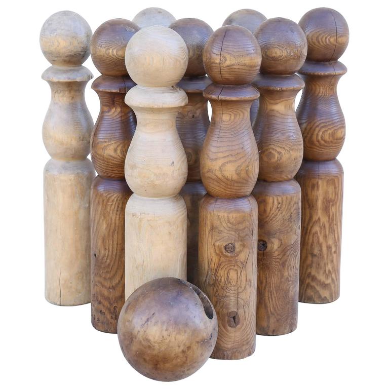 Skittles Pins and Ball at 1stDibs