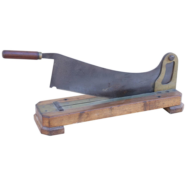 Large French Bread Slicer at 1stDibs | baguette guillotine, guillotine ...