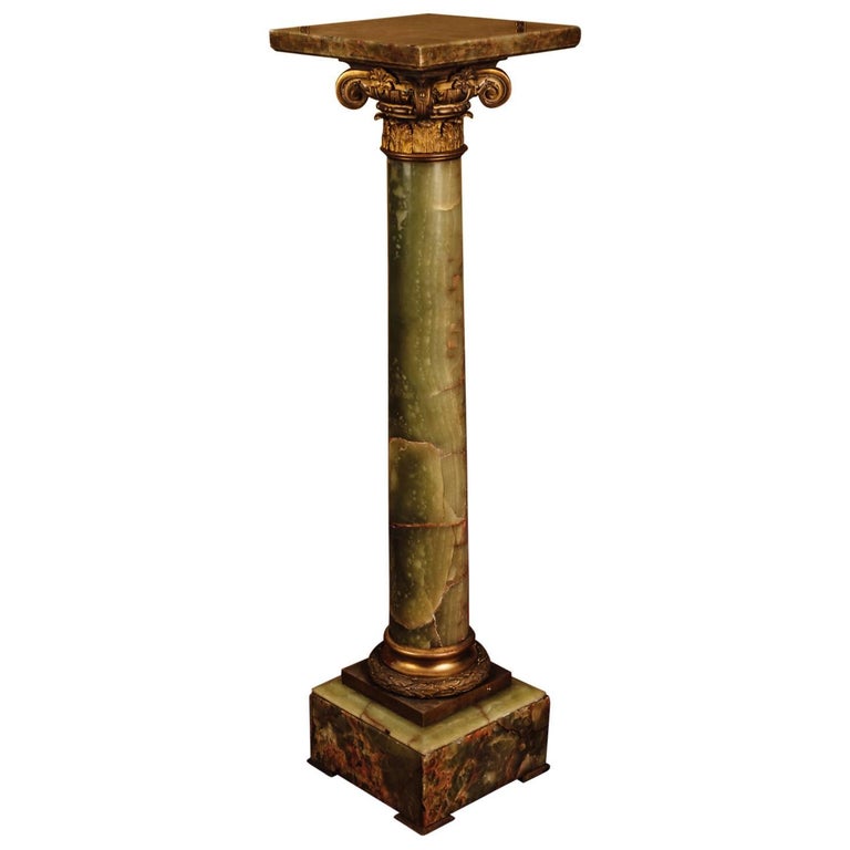 19th Century in the Style of Classicism Napoleon III Onyx Column For ...