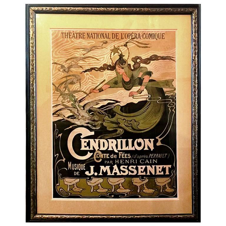 Original "Cinderella" French Advertising Poster, circa 1899 at 1stDibs