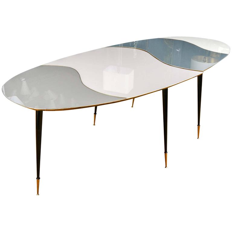 Unique Top Mirror Table at 1stDibs