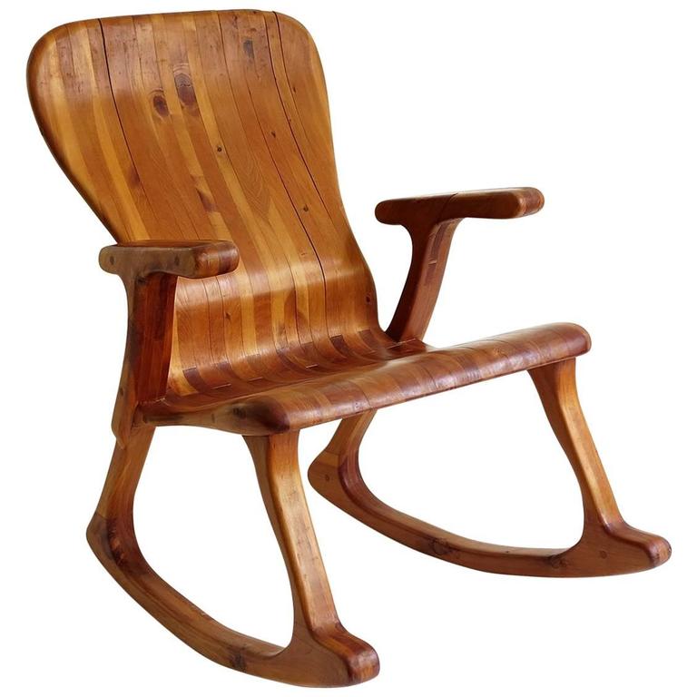 Victor Klassen Rocking Chair, Circa 1970 at 1stDibs