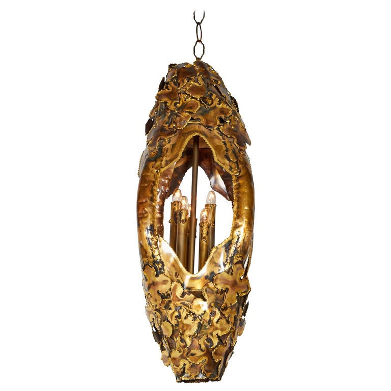 Tom Greene Brutalist Pendant Light at 1stDibs