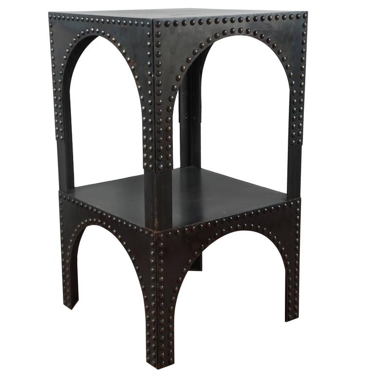 Cast Iron Riveted Table at 1stDibs