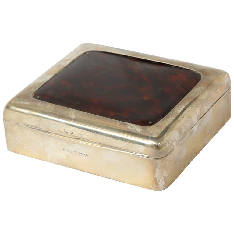 Mid-Century Tortoiseshell Box For Sale at 1stDibs