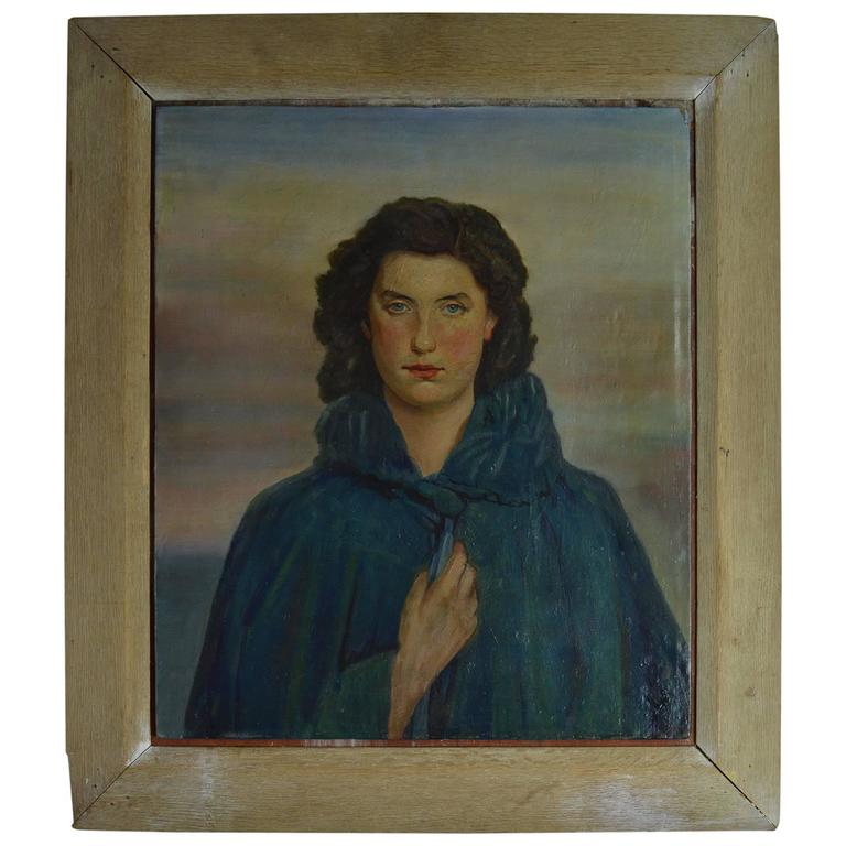 Artist Unknown. Portrait of an Irish Girl, circa 1920 at 1stDibs