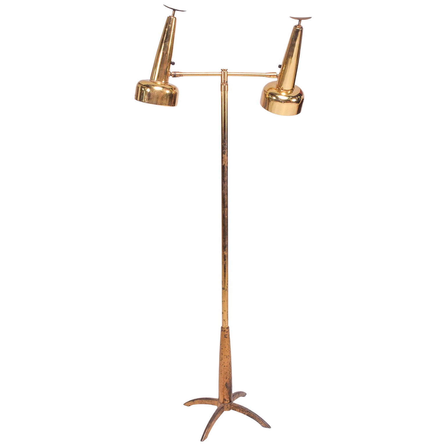 Vintage Brass Stiffel Floor Lamp For Sale at 1stDibs