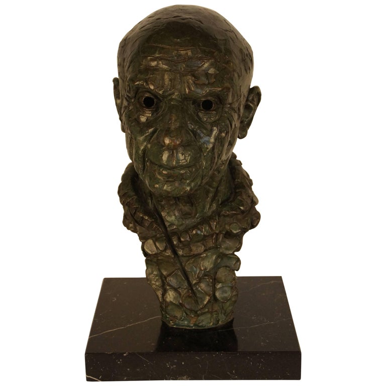 Bronze Statue, Depicting Picasso, 1975 For Sale at 1stDibs
